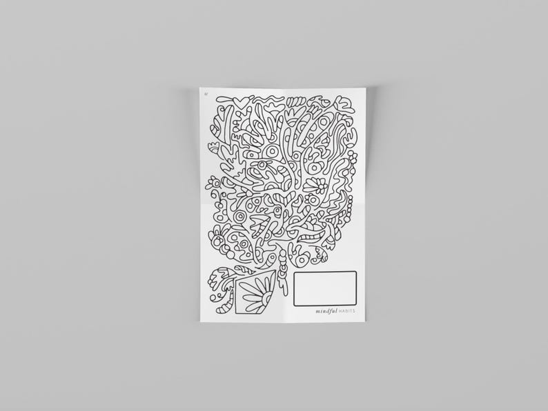 Coloring Habit Tracker for Kids | Flowers 52-week Challenge Tracker and ...