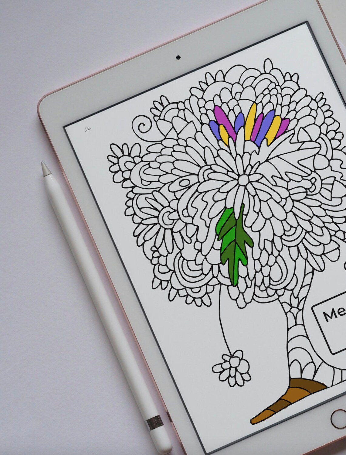 Coloring TREE 365-day Habit Tracker & Goal Setting Printable PDF | A4 ...