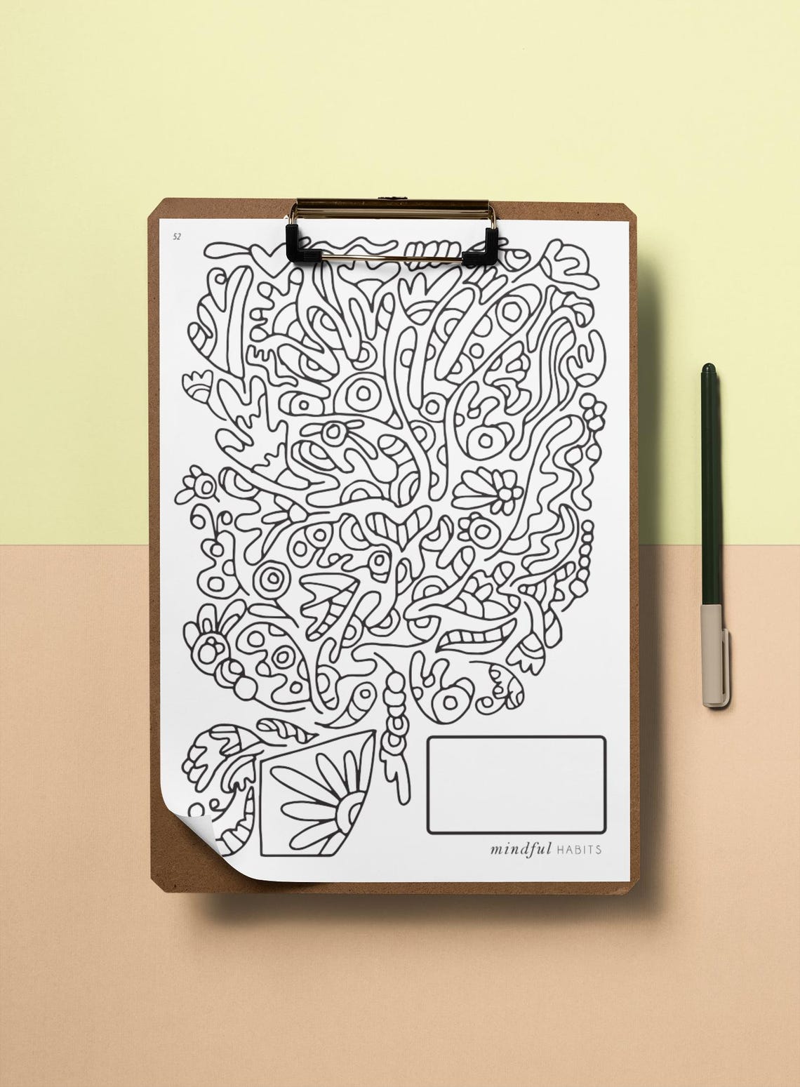 Coloring Habit Tracker for Kids | Flowers 52-week Challenge Tracker and ...