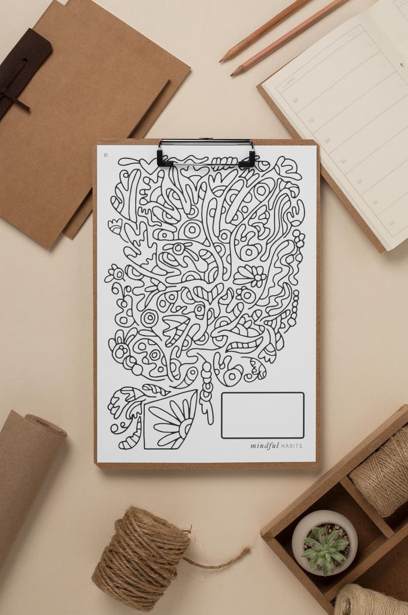 Coloring Habit Tracker for Kids | Flowers 52-week Challenge Tracker and ...