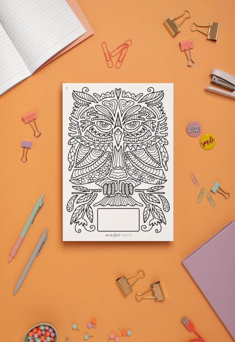 Coloring Owl 52 Week Challenge: Goal Tracker (A4 Printable PDF) - Etsy