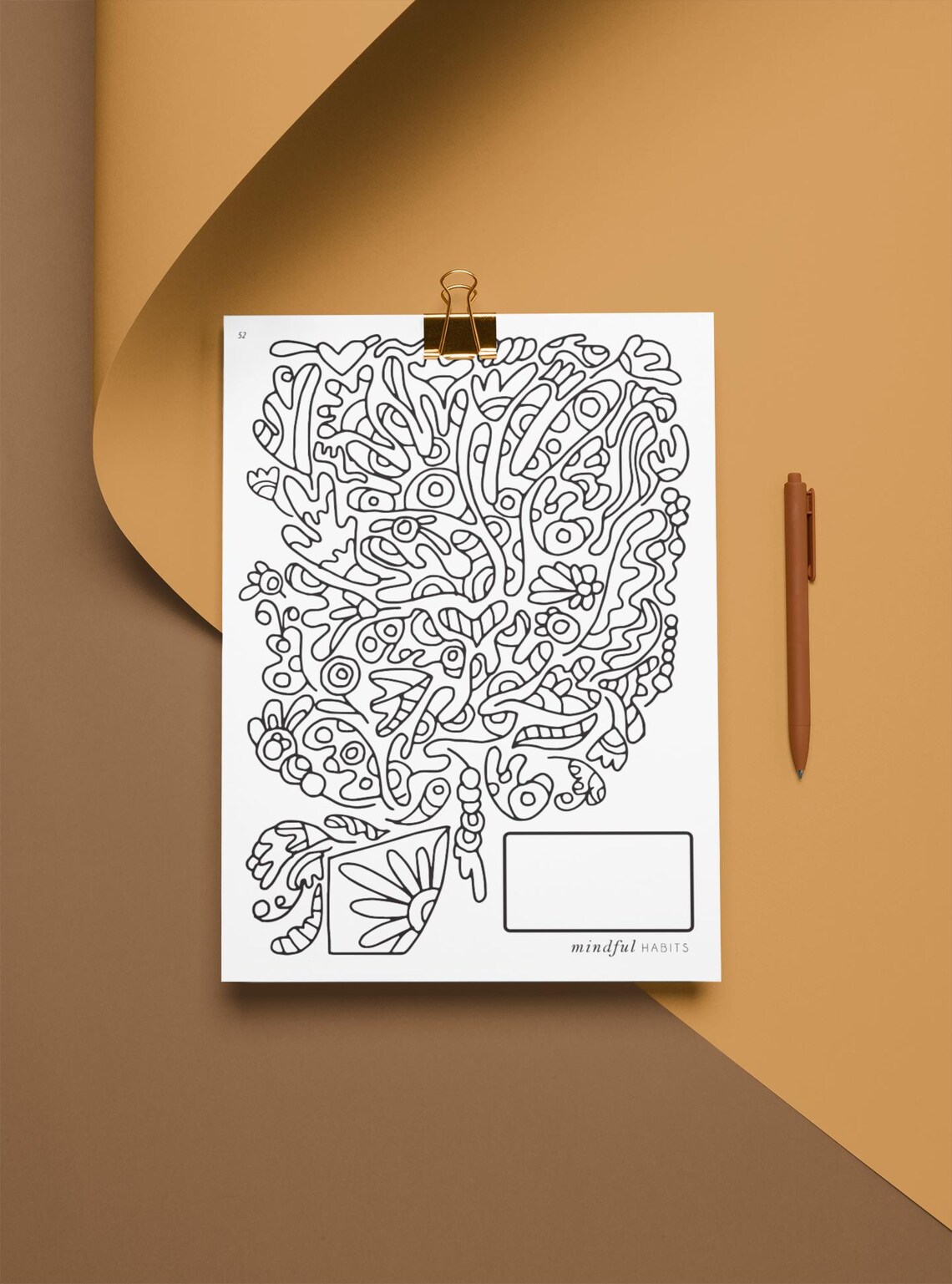 Coloring Habit Tracker for Kids | Flowers 52-week Challenge Tracker and ...