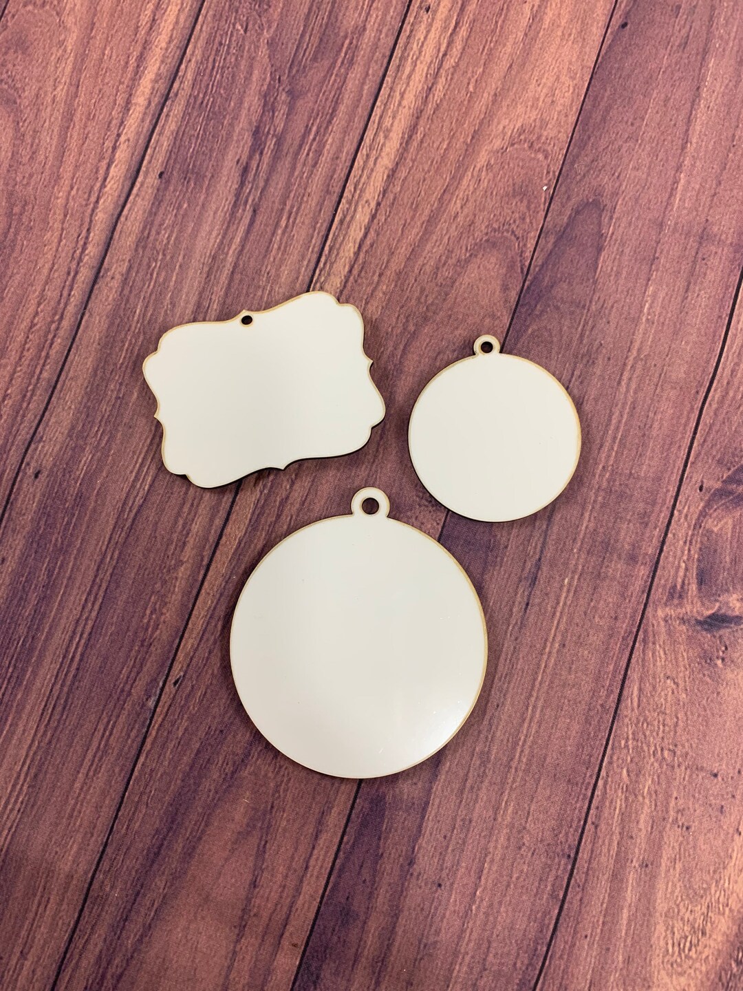 Sublimation Ornament Blanks: MDF Shapes, DIY Craft - Set of 10 - Etsy