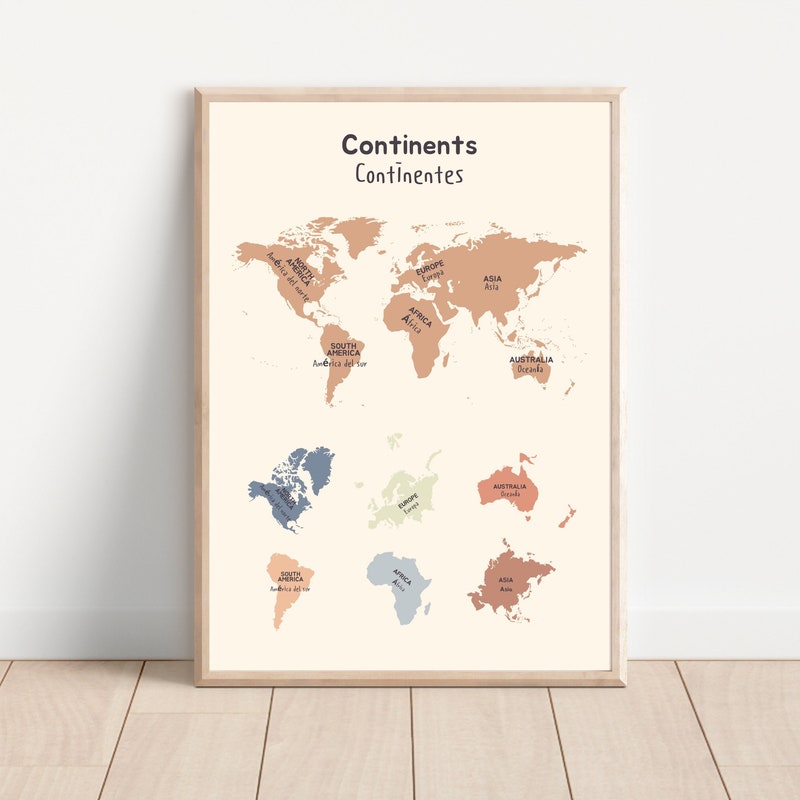 World Map Print - Etsy