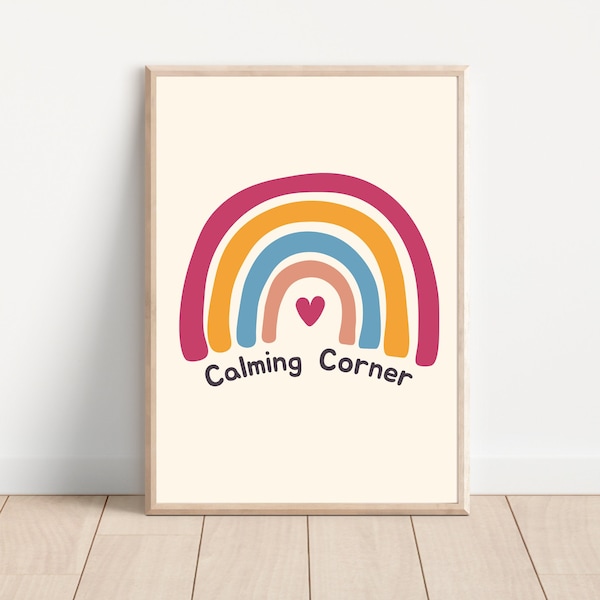 Calming Corner Sign - Etsy