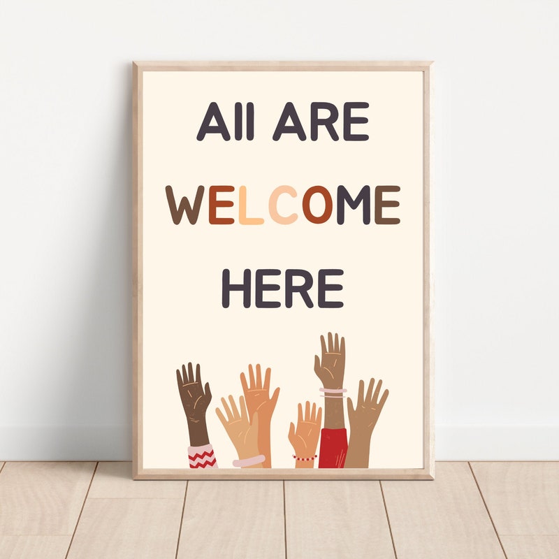 All Are Welcome Here - Etsy