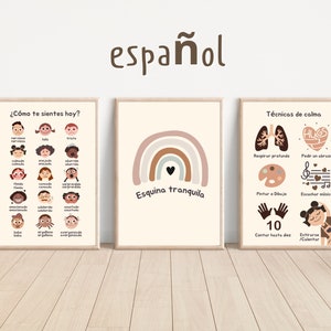 Spanish Emotions Poster, Calming Corner Set, Calm Down, Calming ...