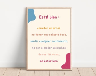 Spanish Classroom Decor Positive Affirmation Poster for | Etsy