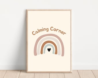 Calm Corner Sign for Spanish Classroom Decor Printable | Etsy