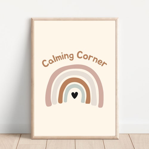 Calming Corner Sign for Classroom Decor Bohoprintable Calm - Etsy