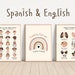 Set of 3 Educational Postersbilingual Spanish Emotioncalming | Etsy