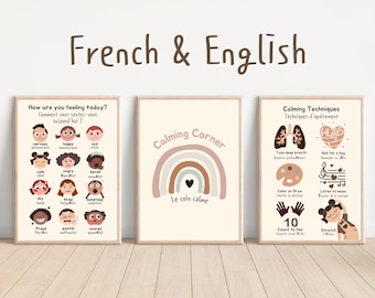 French English Feeling Poster - Etsy