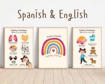 Las Emociones Sentimientos Espanol - Etsy