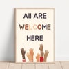 Diversity Art Set, All Are Welcome Here, Classroom Decor for Kids ...
