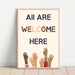 All Are Welcome Here, Classroom Decor for Teachers, Diversity Art ...
