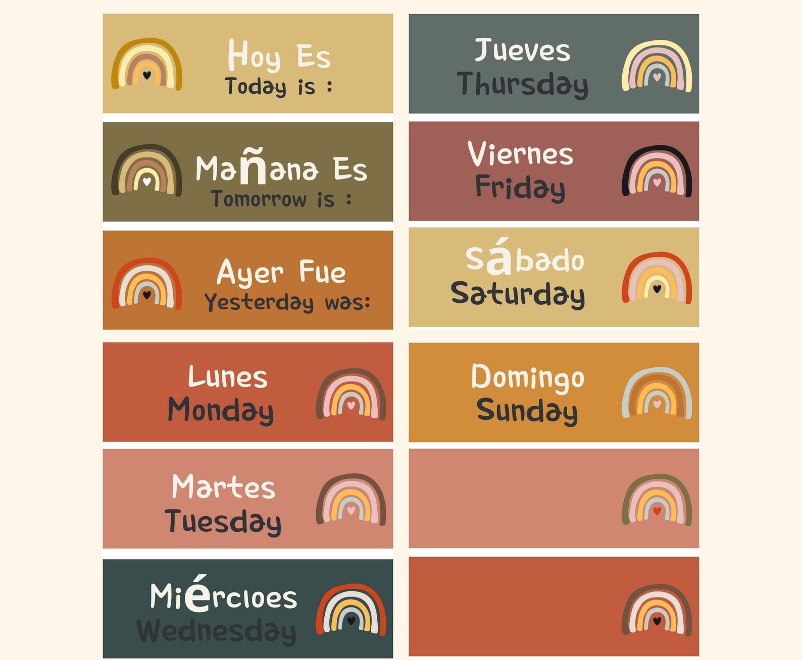 Editable Bilingual Spanish Classroom Decor Bundle, Birthday Banner ...