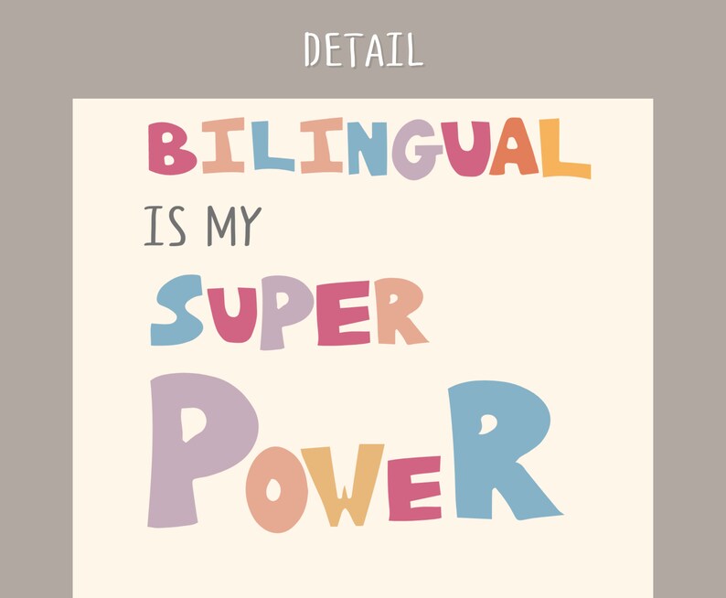 Bilingual Spanish Nursery Wall Art Posterspanish Classroom | Etsy