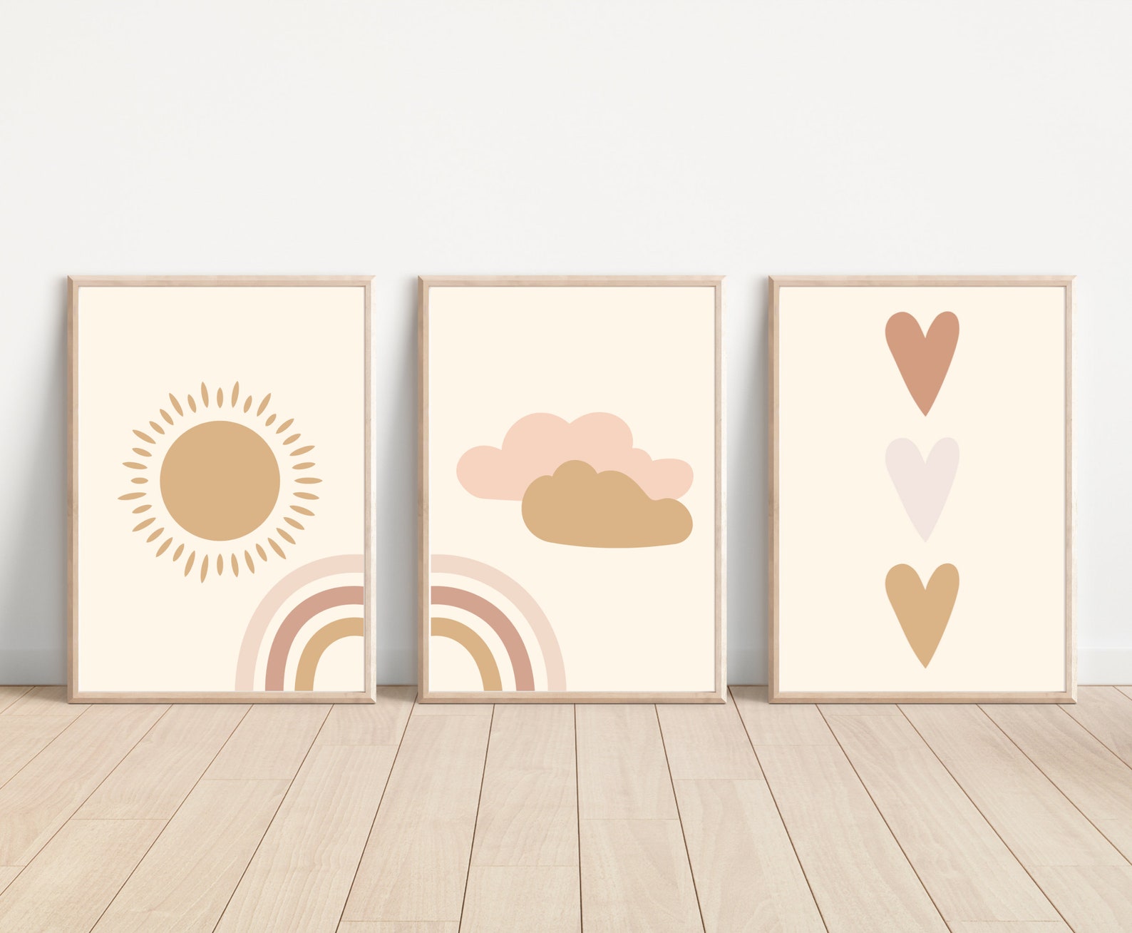 Boho Rainbow Decor 3 Set for Kids Playroom Decor. - Etsy