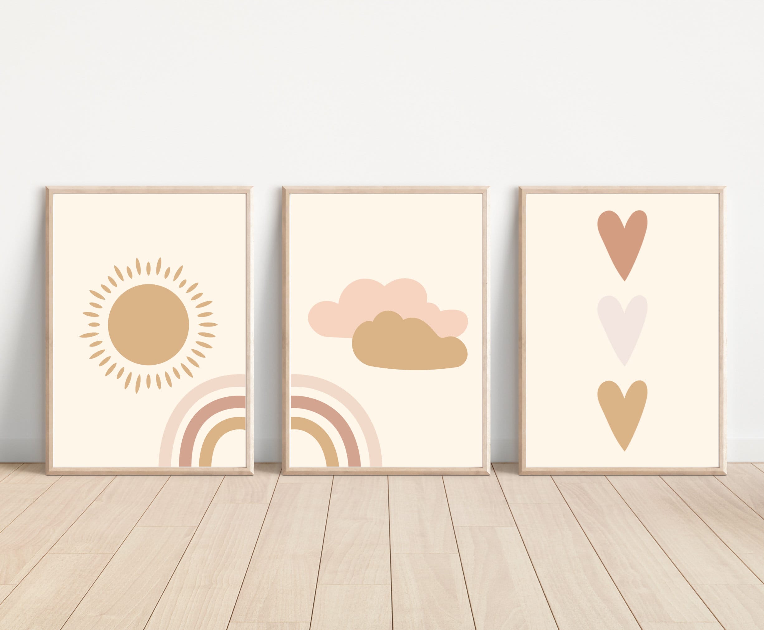 Boho Rainbow Decor 3 Set for Kids Playroom Decor. - Etsy