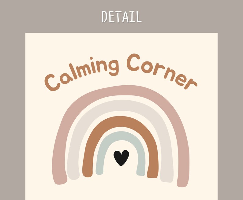 Calming Corner Sign for Classroom Decor Bohoprintable Calm - Etsy