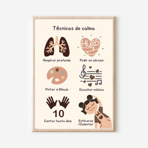 Spanish Emotions Poster, Calming Corner Set, Calm Down, Calming ...