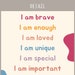 Positive Affirmation Poster for Kids, Affirmations in Neutral Colors ...