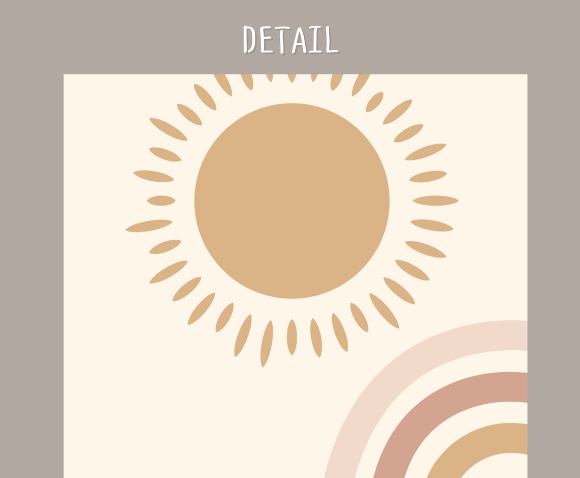 Boho Rainbow Decor 3 Set for Kids Playroom Decor. - Etsy