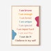 Positive Affirmation Poster for Kids, Affirmations in Neutral Colors ...