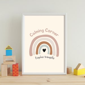 Set of 3 Educational Posters,bilingual Spanish Emotion,calming Corner ...