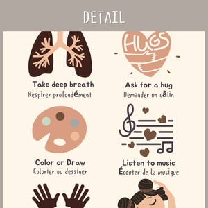 Set of 3 French Educational Poster,calming Corner,feeling Poster ...