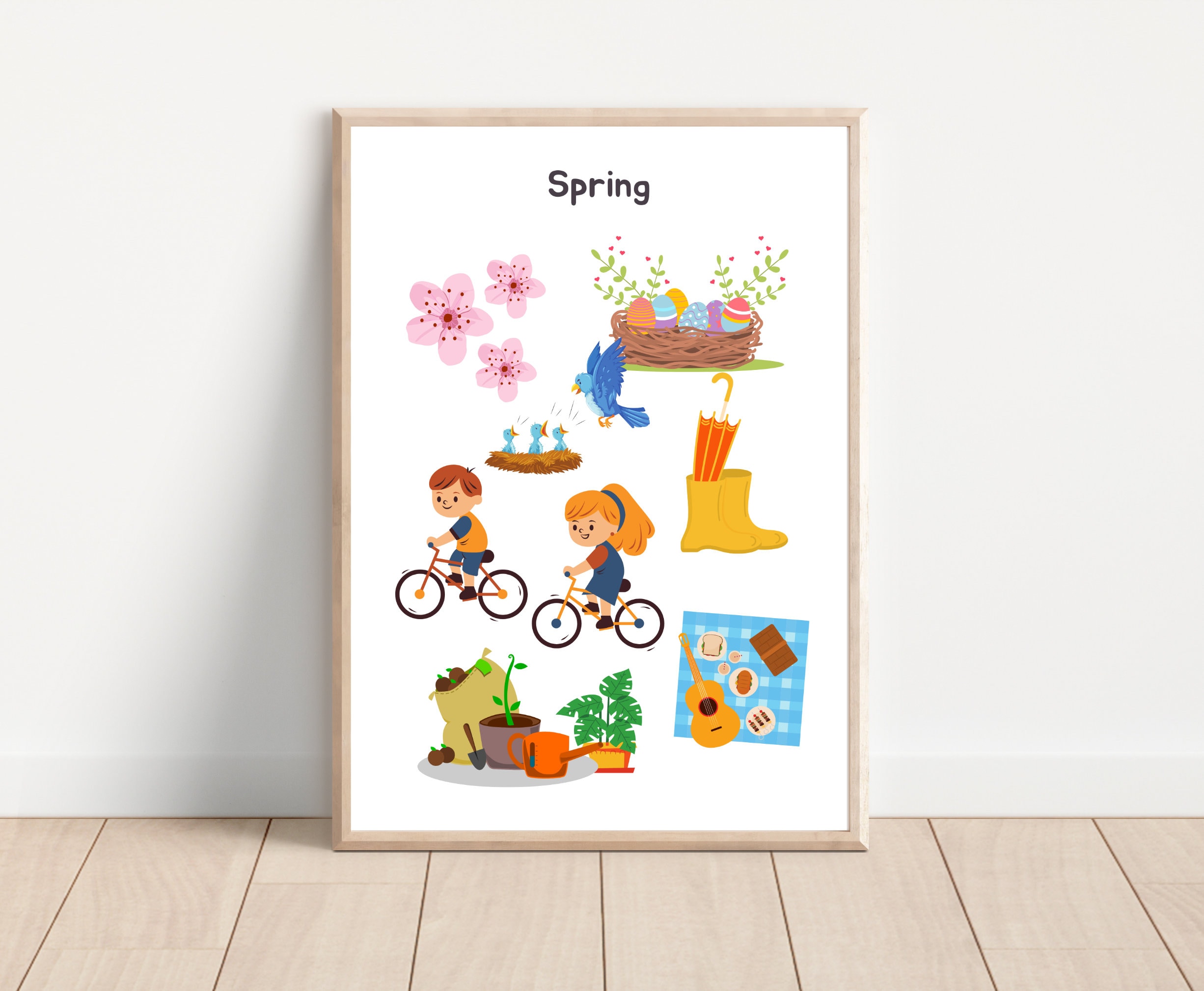 Seasons Postereducational Prints for Kids Room Decor - Etsy