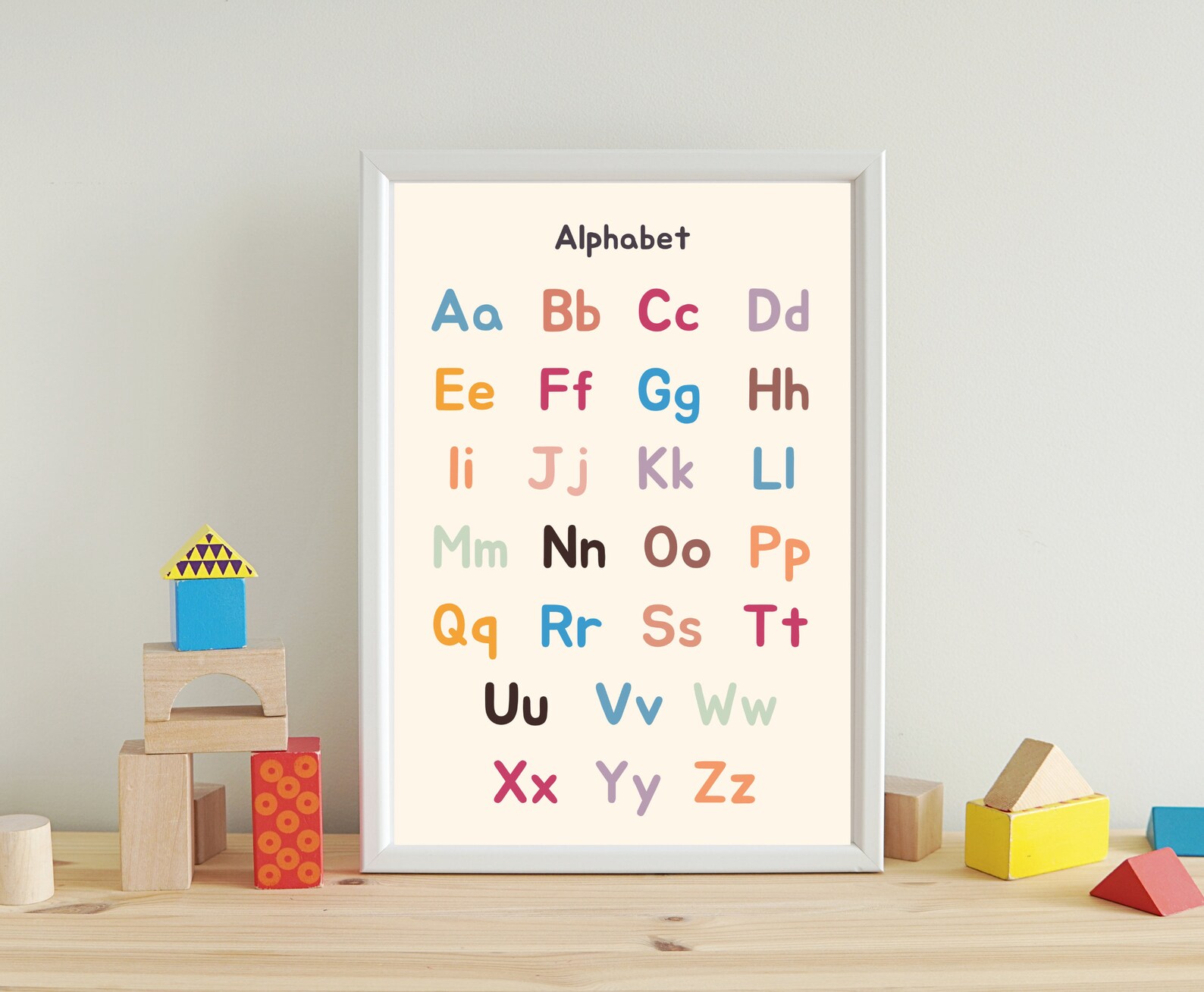 Printable Alphabet ABC Poster for Nursery and Classroom Decor - Etsy
