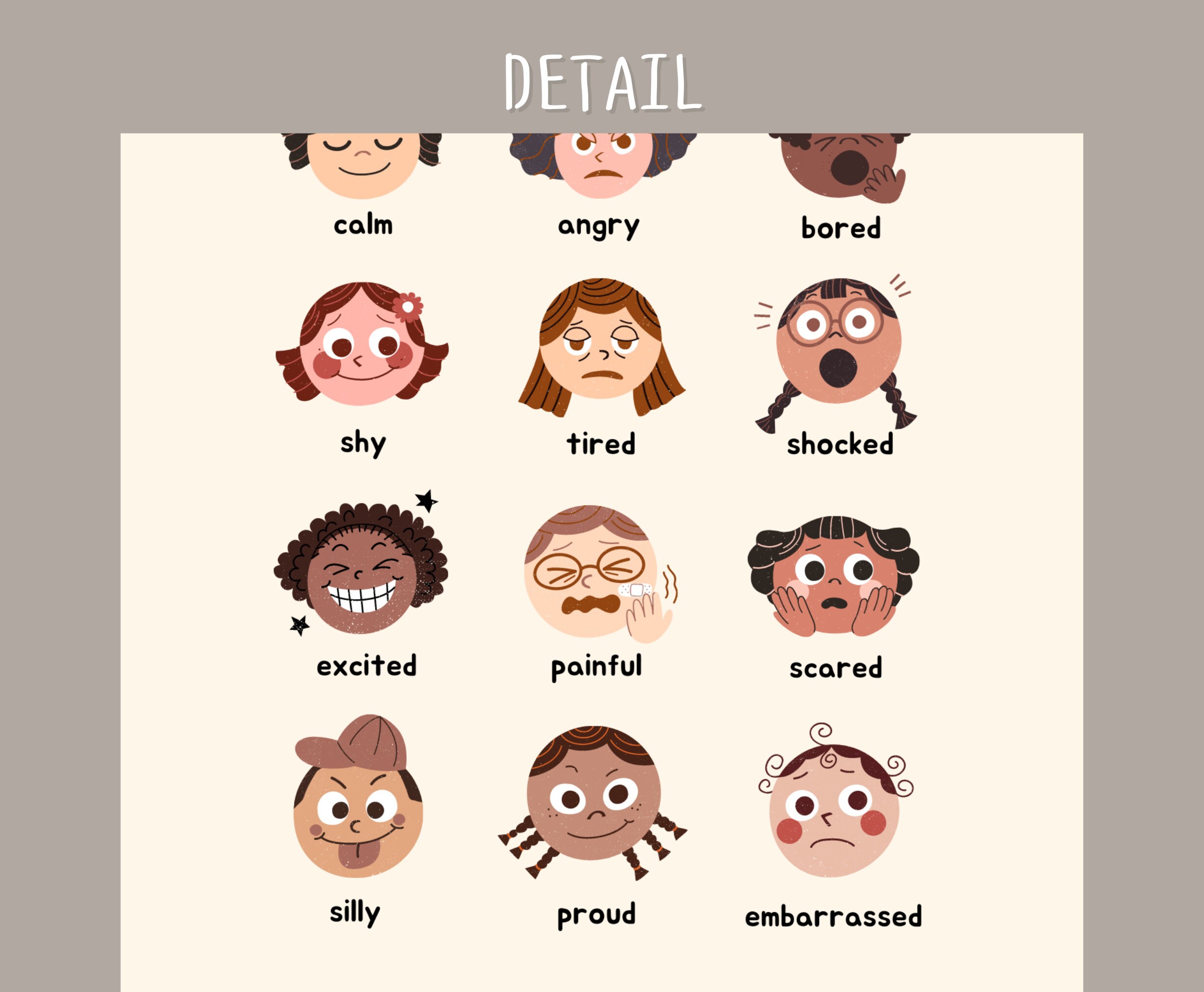 Cómo te sientes hoy Póster Tabla de emociones Póster de | Etsy