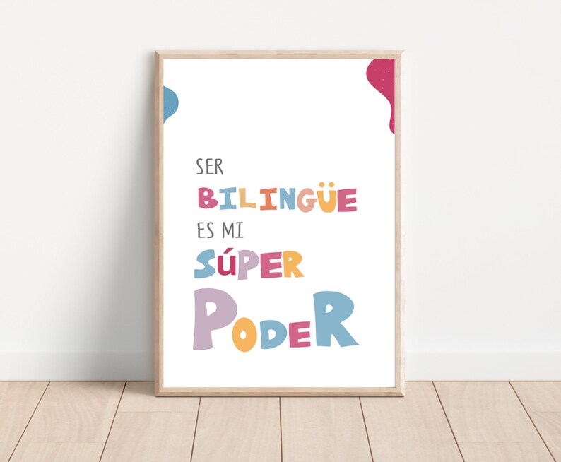 Bilingual Superpower Poster: Spanish Nursery Decor (digital Download ...