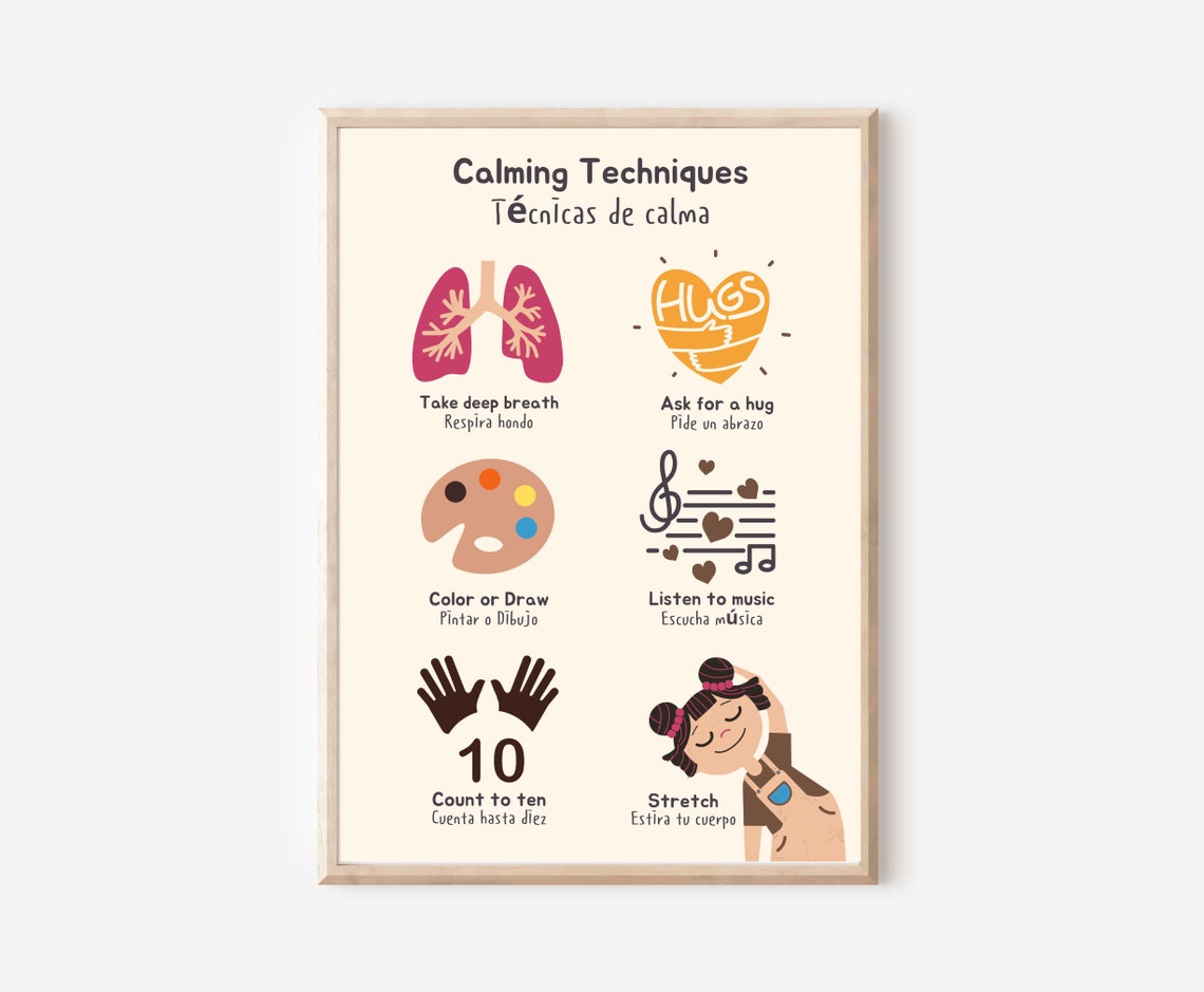 Set of 3 Calm Down Corner Kit for Spanish Kids Printable - Etsy