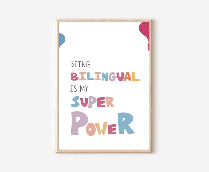 Bilingual Superpower Poster: Spanish Nursery Decor (digital Download ...