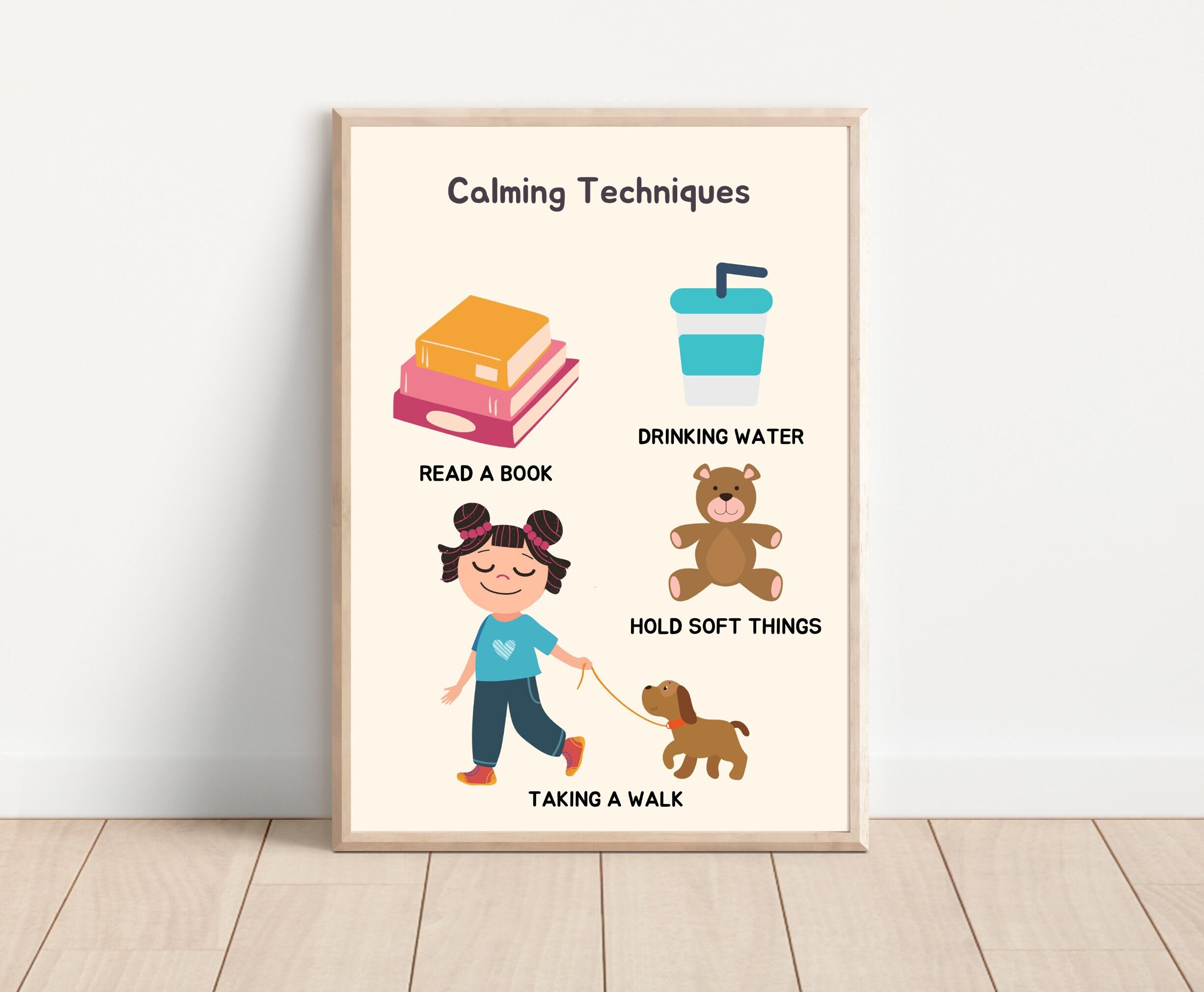 Calming Techniques Poster Calm Down Corner Calm Strategies - Etsy