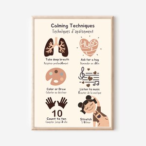 Set of 3 French Educational Poster,calming Corner,feeling Poster ...