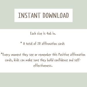 Rainbow Boho Affirmation Cards for Kids Printable Positive | Etsy