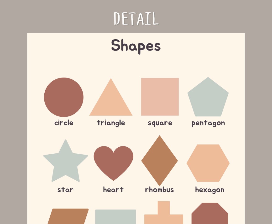 Shapes Printableshapes for Preschooldigital Download - Etsy