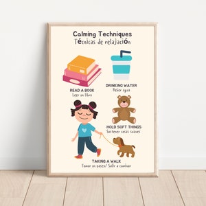 Set of 3 Educational Posters,bilingual Spanish Emotion Regulation ...