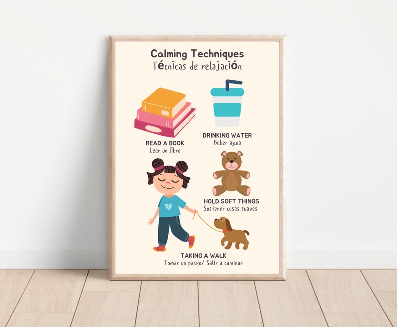 Set of 3 Educational Postersbilingual Spanish Emotion - Etsy