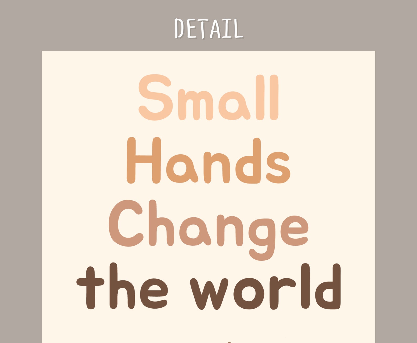 Diversity Poster for Classroom Decorsmall Hands Change the - Etsy