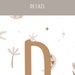 Boho Letter D Print: Kids Room Wall Art (digital Download) - Etsy