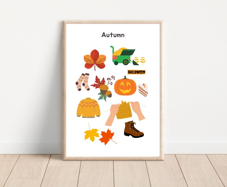 Seasons Postereducational Prints for Kids Room Decor - Etsy