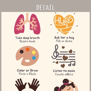 Set of 3 Educational Posters,bilingual Spanish Emotion,calming Corner ...