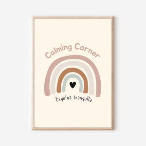 Set of 3 Educational Posters,bilingual Spanish Emotion,calming Corner ...