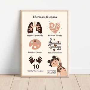 Spanish Emotions Poster, Calming Corner Set, Calm Down, Calming ...