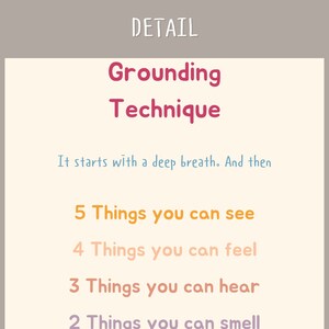 Set of 3 Calm Down Corner for Kids,grounding Technique Calming Poster ...