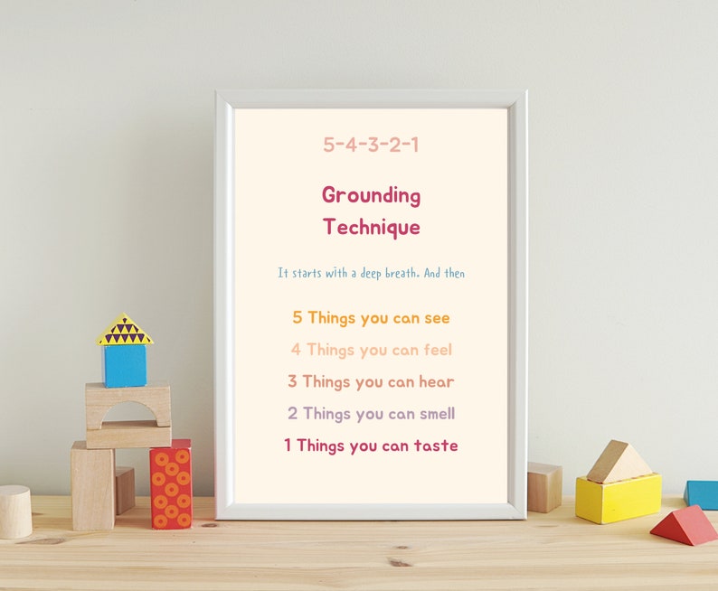 Calm Down Corner Posters: Feelings & Grounding Techniques (set of 3 ...